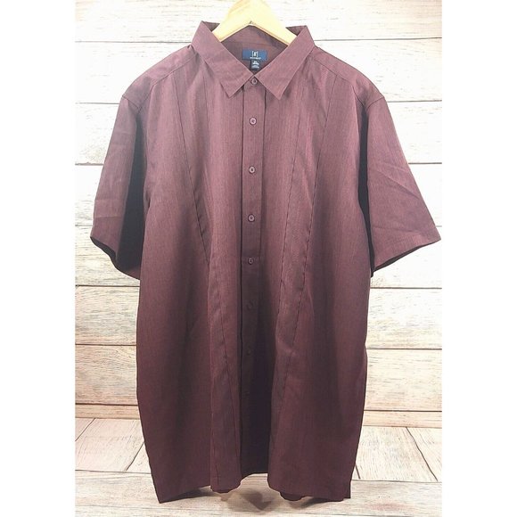 George | Shirts | George Men Button Down Dress Shirt Short Sleeve ...